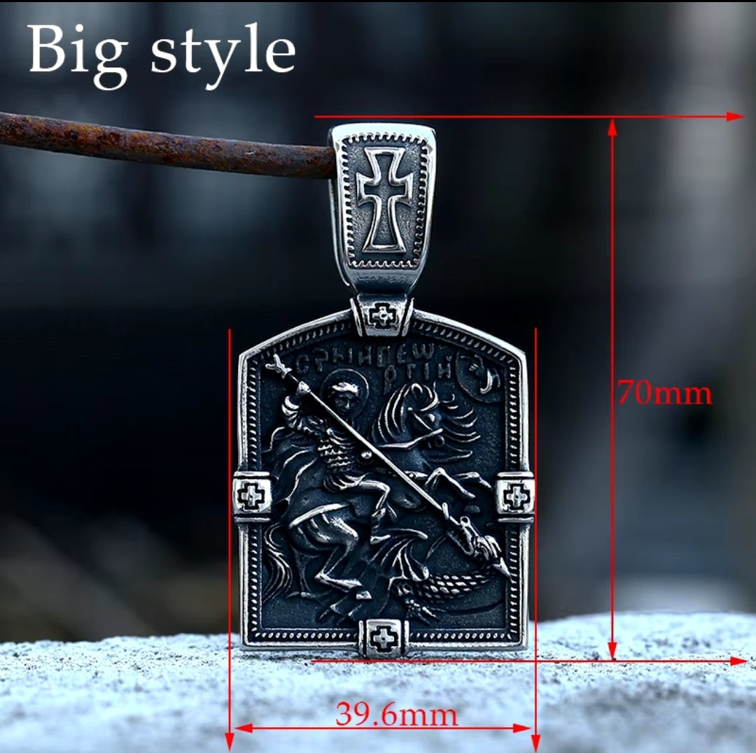 Stainless Steel Orthodox Men's Cross/Crucifix – St. Demetrios Monastery ...